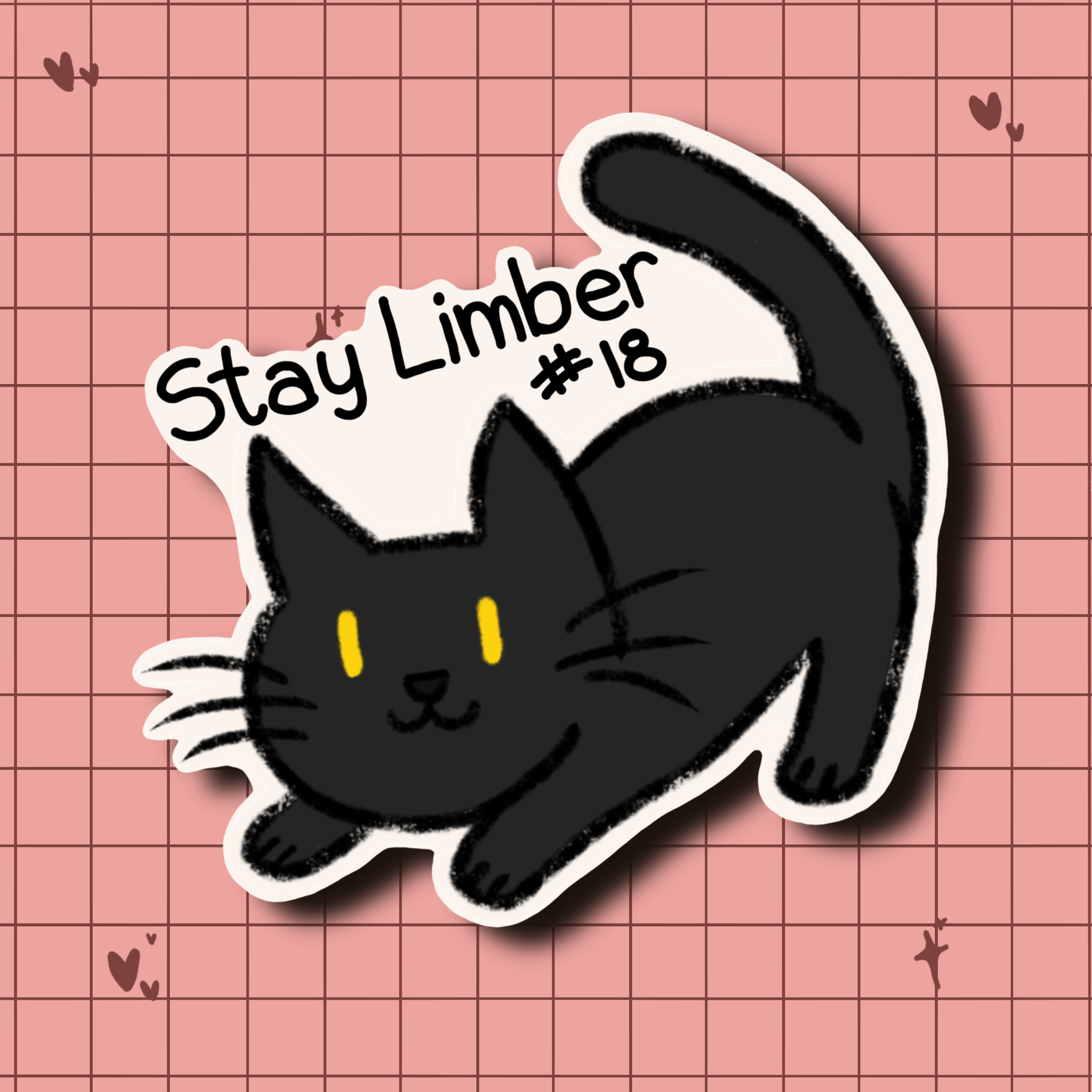 Nugget Stays Limber Waterproof Die-Cut Sticker – Artsy Life