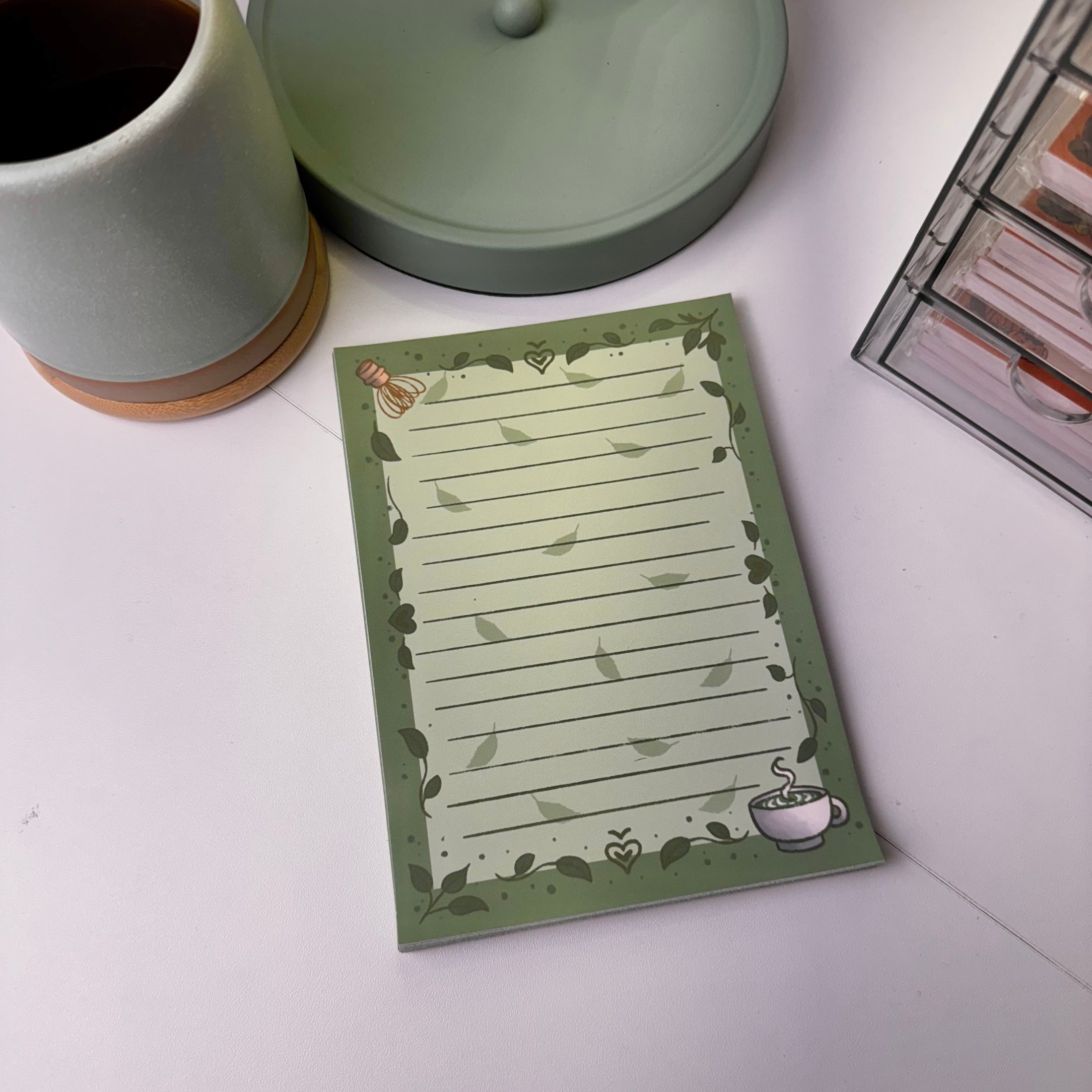 Pastel Matcha Green Notepad – Artsy Life